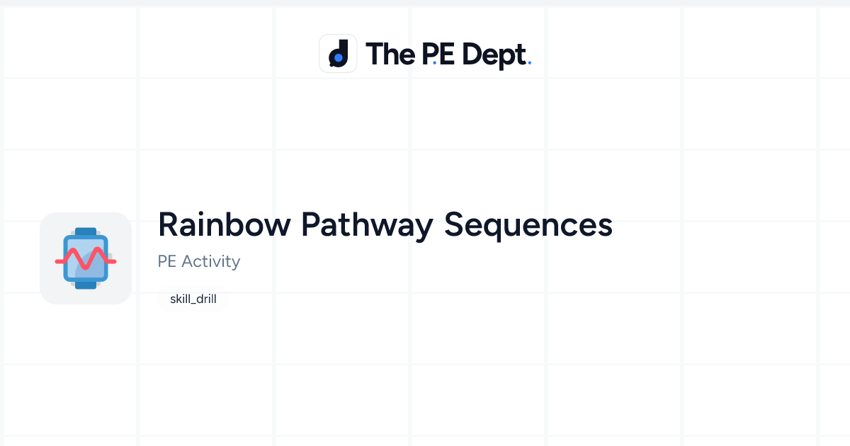 Rainbow Pathway Sequences Activity | The PE Dept