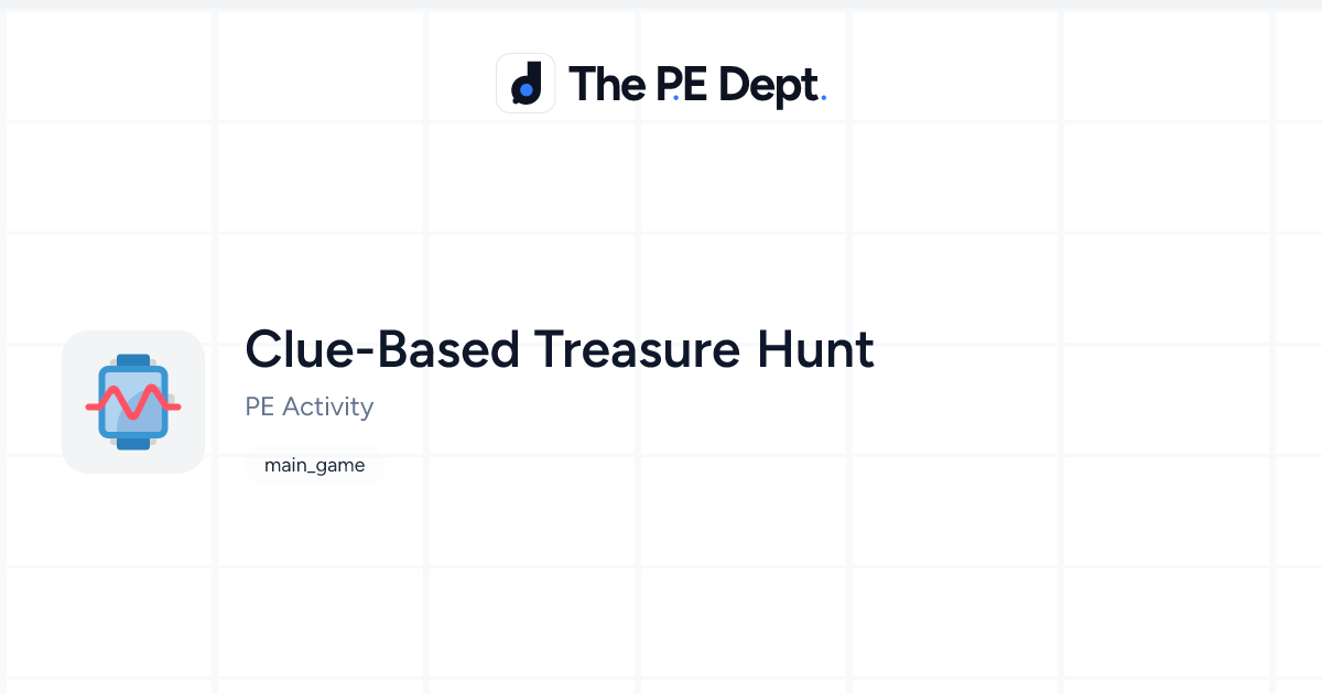 Clue-Based Treasure Hunt Activity | The PE Dept
